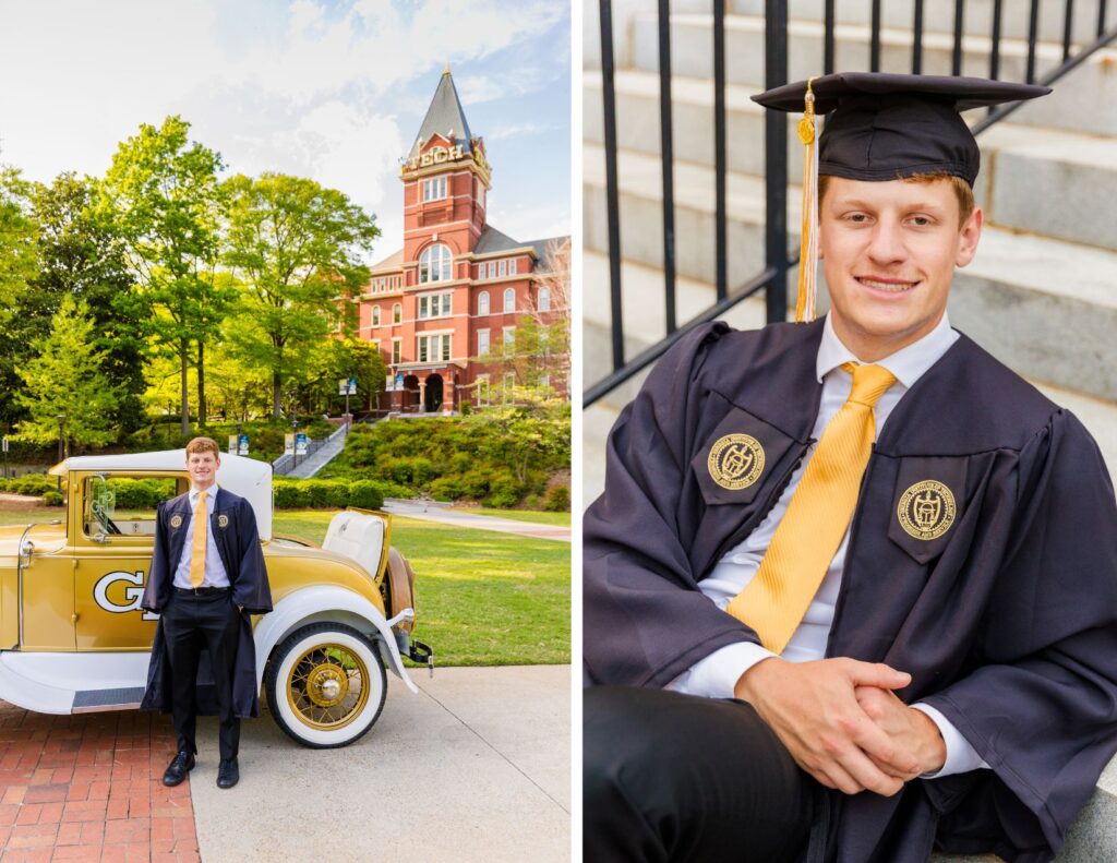 Georgia Tech graduation portraits Atlanta Senior Photographer